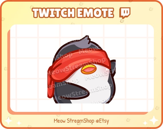 Twitch Emote / Cute Penguin Blind blind fold Emotes / Cute - Etsy France