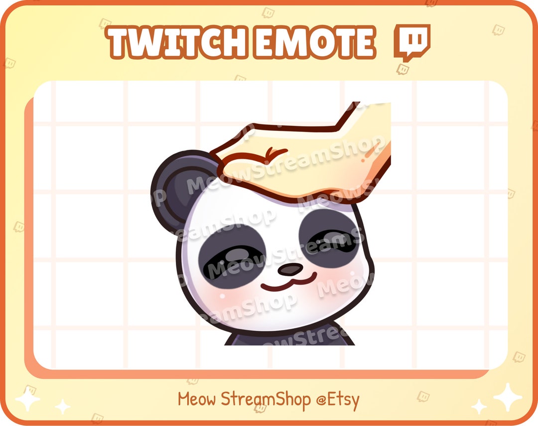 Twitch Emote / Panda Pat Emotes / Cute Kawaii Panda Sub Emoji - Etsy