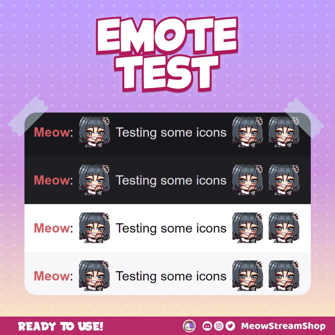Twitch Emote / Jane Doe Smug, Laugh, Smirk Emote / Zenless Zone Zero ...