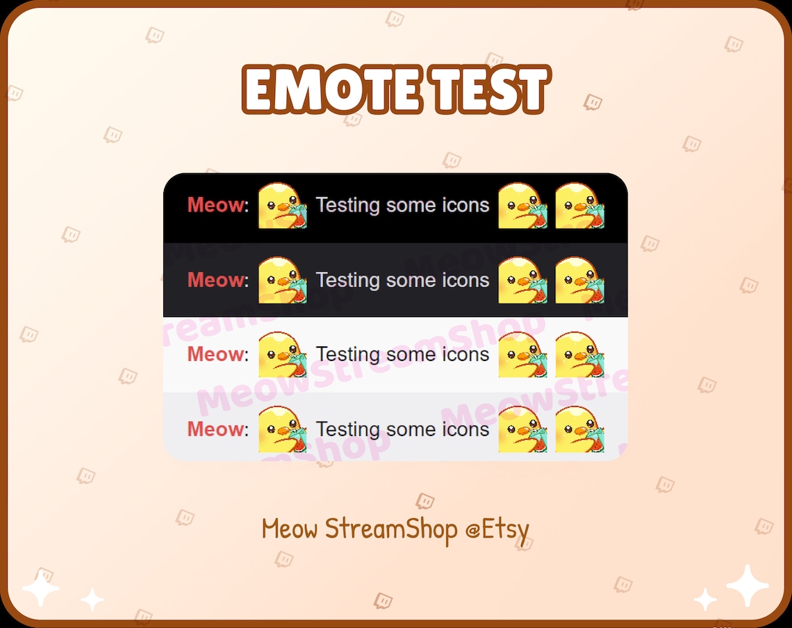 Twitch Emote / Cute Chick Sip, Drink Emoji for Streamer / Cute Duckling ...