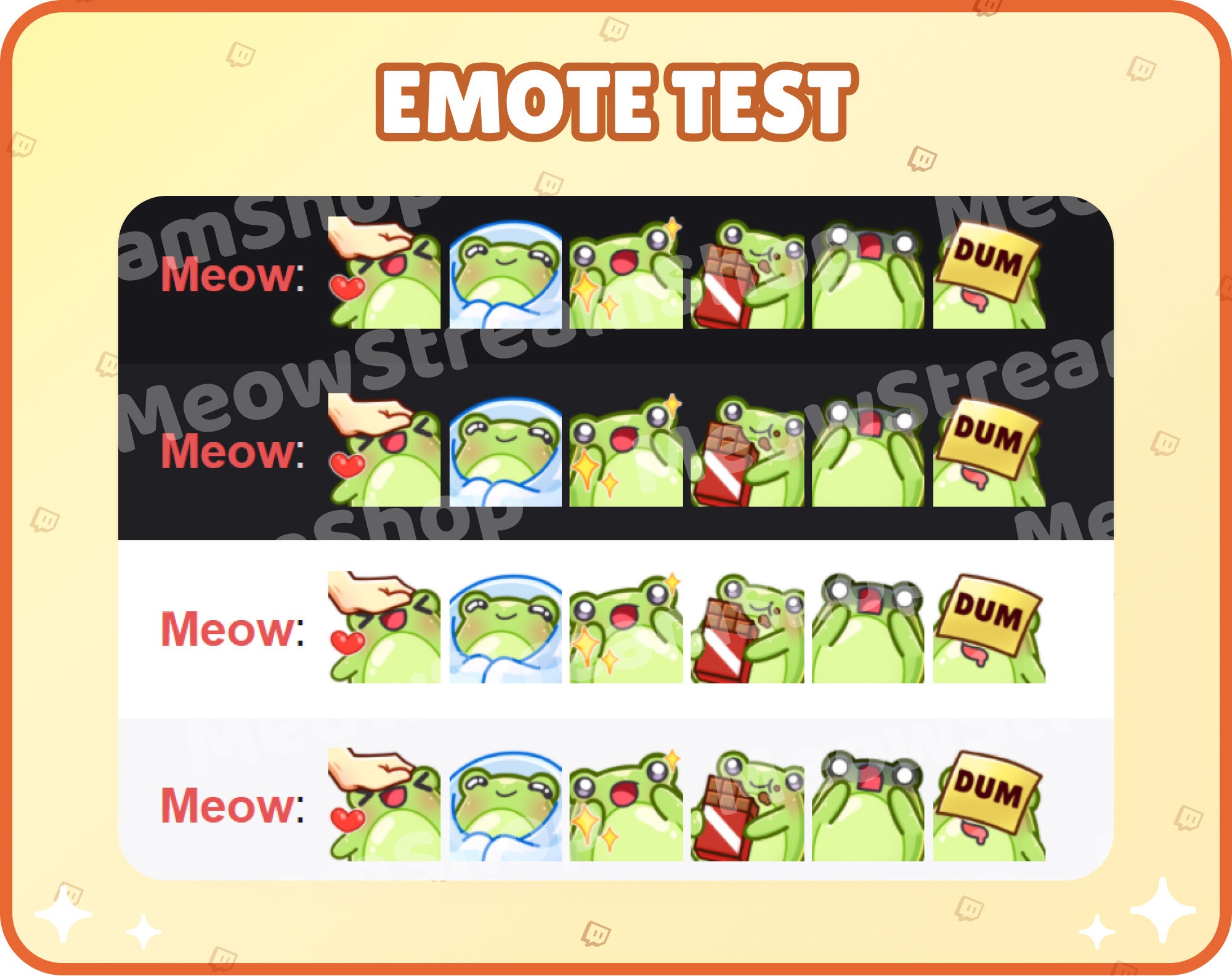 Twitch Emote Cute Frog Toad Sub Emoji Cute Frog Pat Head pat Emote ...