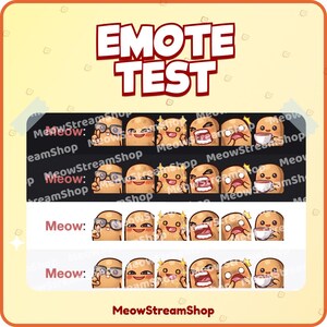 Twitch Emote / Cute Potato Pack #13 (nerd, Anya Smug, Excited, Let's Go ...