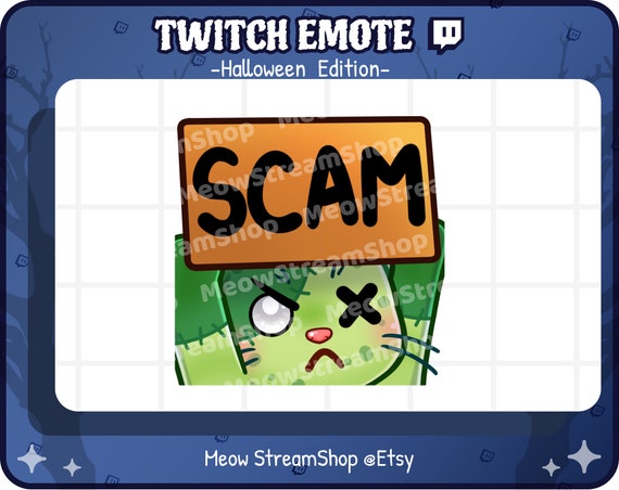 Twitch Emote / Cute Zombie Cat Scam Angry Protest Emotes / - Etsy