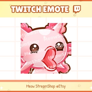 Twitch Emote / Cute Axolotl POG, Pogger, Excited, Happy, Wow Emote ...