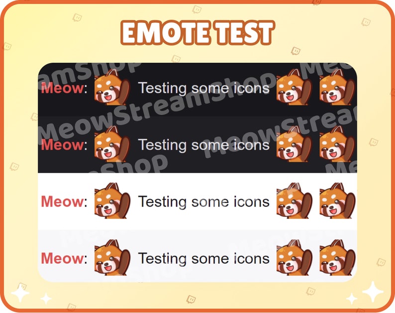 Twitch Emote / Cute Red Panda Hi, Wave, Waving, Hello Emotes / Cute ...