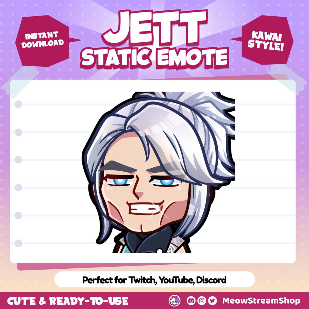 Twitch Emotes / Jett Emote Chad, Gigachad / Valorant Sub Emoji for ...
