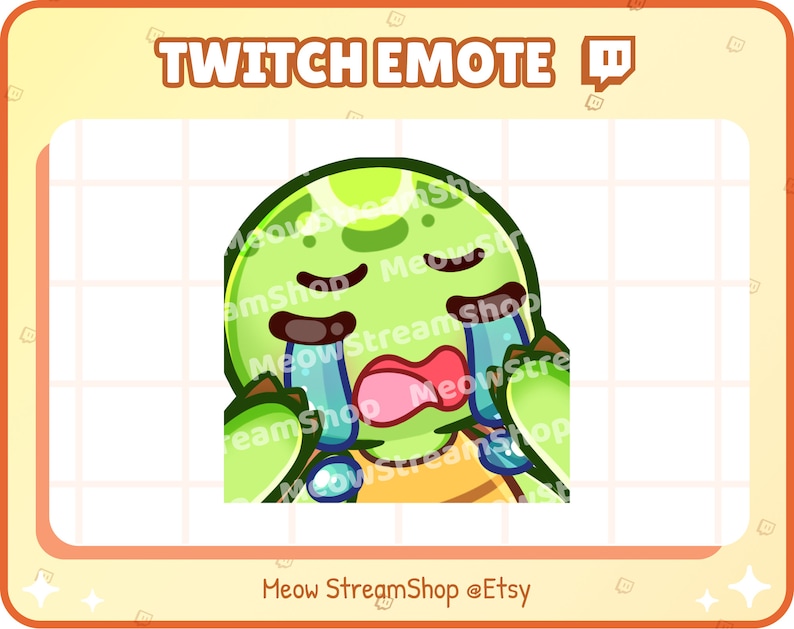 Twitch Emote / Cute Tortoise Cry Sad Tear Emotes / Kawaii - Etsy UK