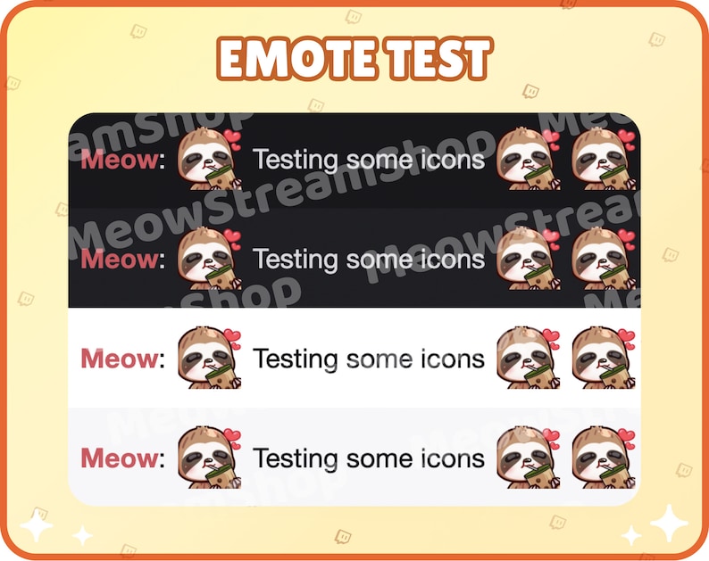 Twitch Emote / Cute Sloth Sip Sipping Tea Drink Boba Drink - Etsy