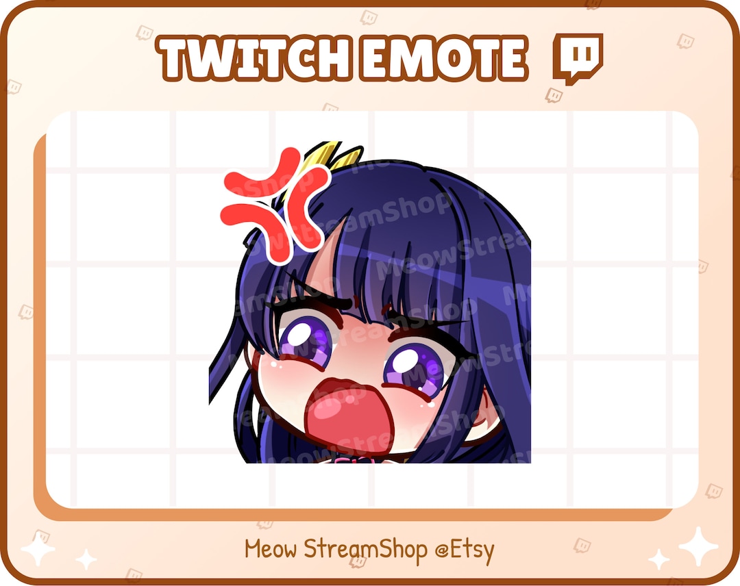 Twitch Emote / Baal Raiden Shogun Angry, Rage Emote / Genshin Impact ...