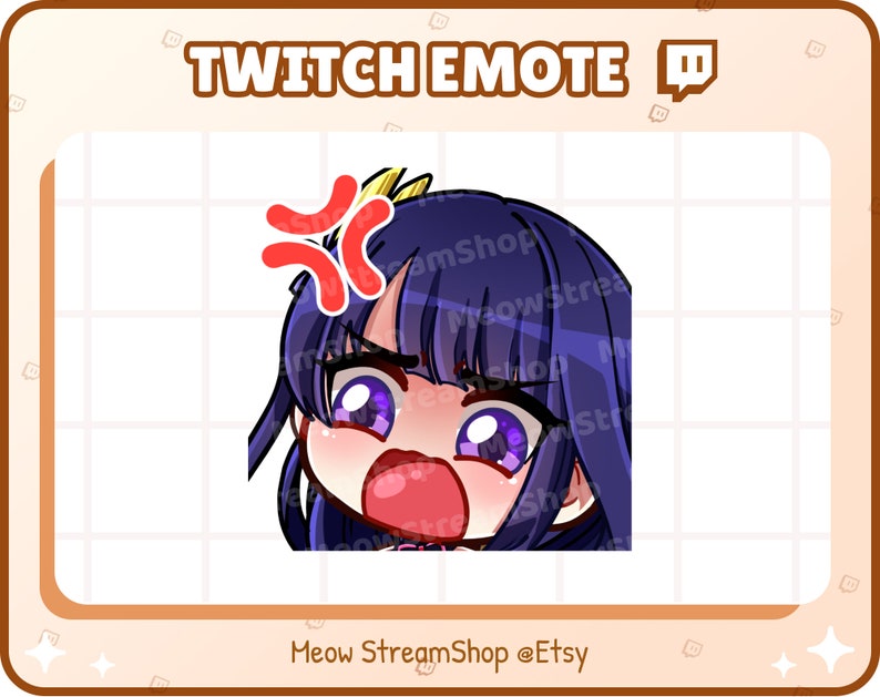Twitch Emote / Baal Raiden Shogun Angry Rage Emote / Genshin - Etsy Ireland