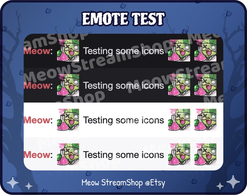 Twitch Emote / Cute Zombie Cat Science Chemistry Lab Emotes - Etsy
