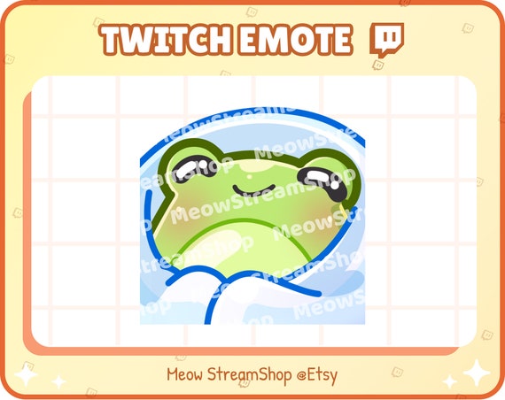 Twitch Emote / Cute Frog Comfy Cozy Blanket Emote / Cute - Etsy