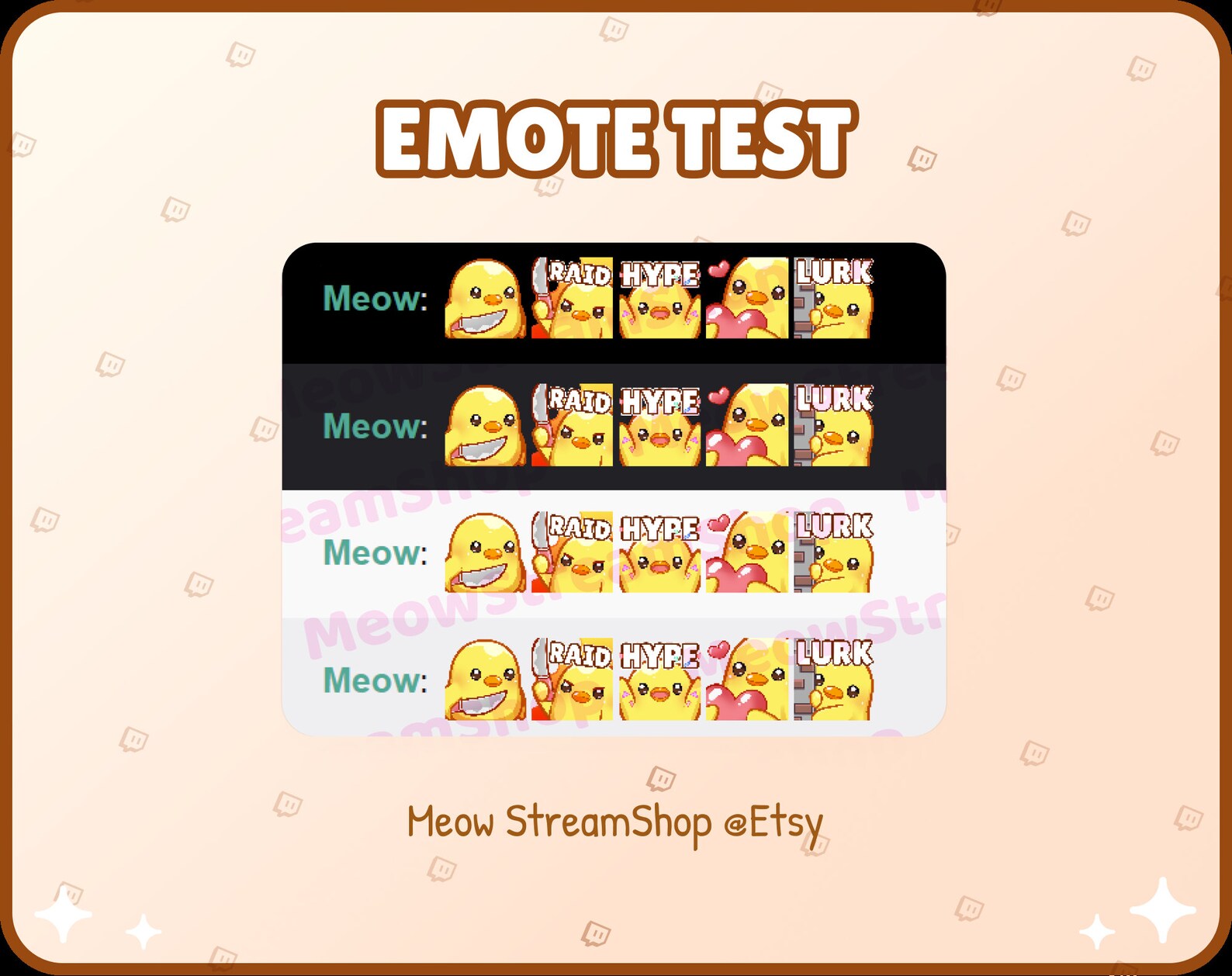 Twitch Emote / Lindo Pollito Emotes Pack 1 Cuchillo | Etsy