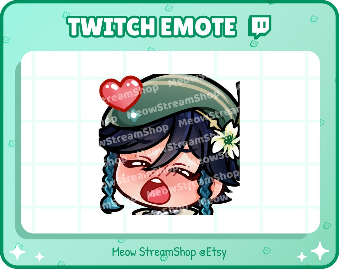 Twitch Emote Archon Venti Barbatos Gasm Ahegao Emotes Genshin Impact Sub Emoji For Streamer