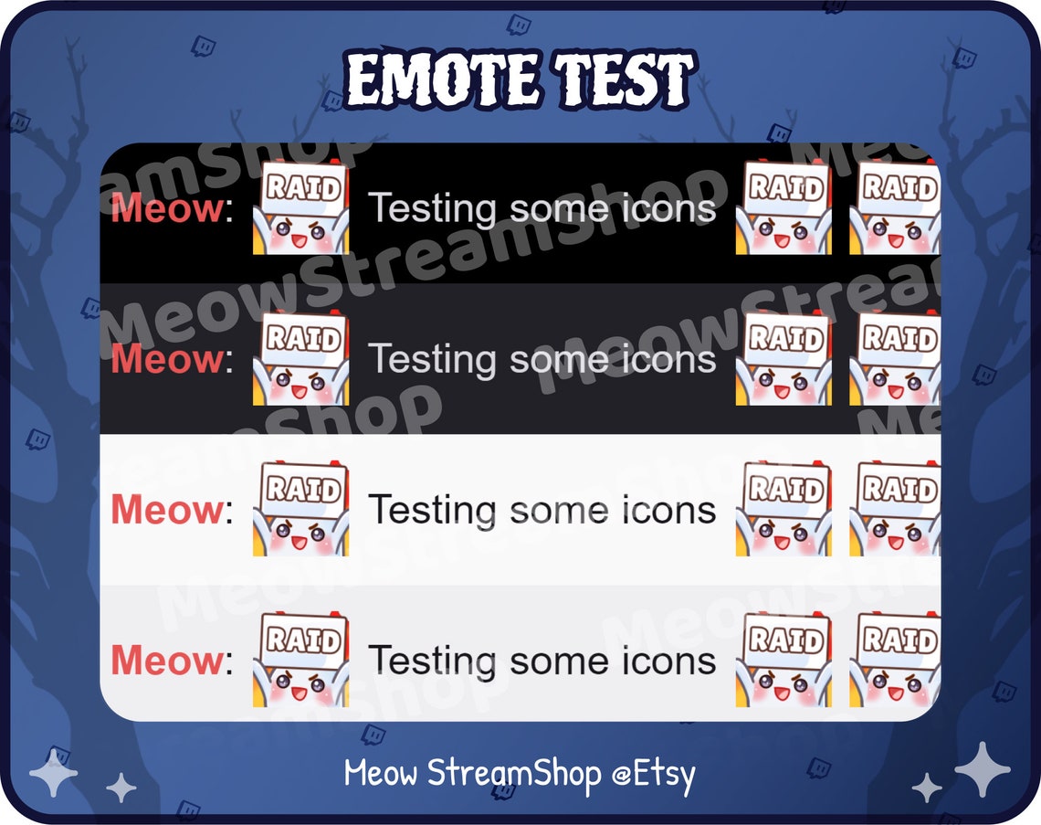 Twitch Emote / Cute Ghost Raid Emote / Kawaii Spooky Ghost - Etsy