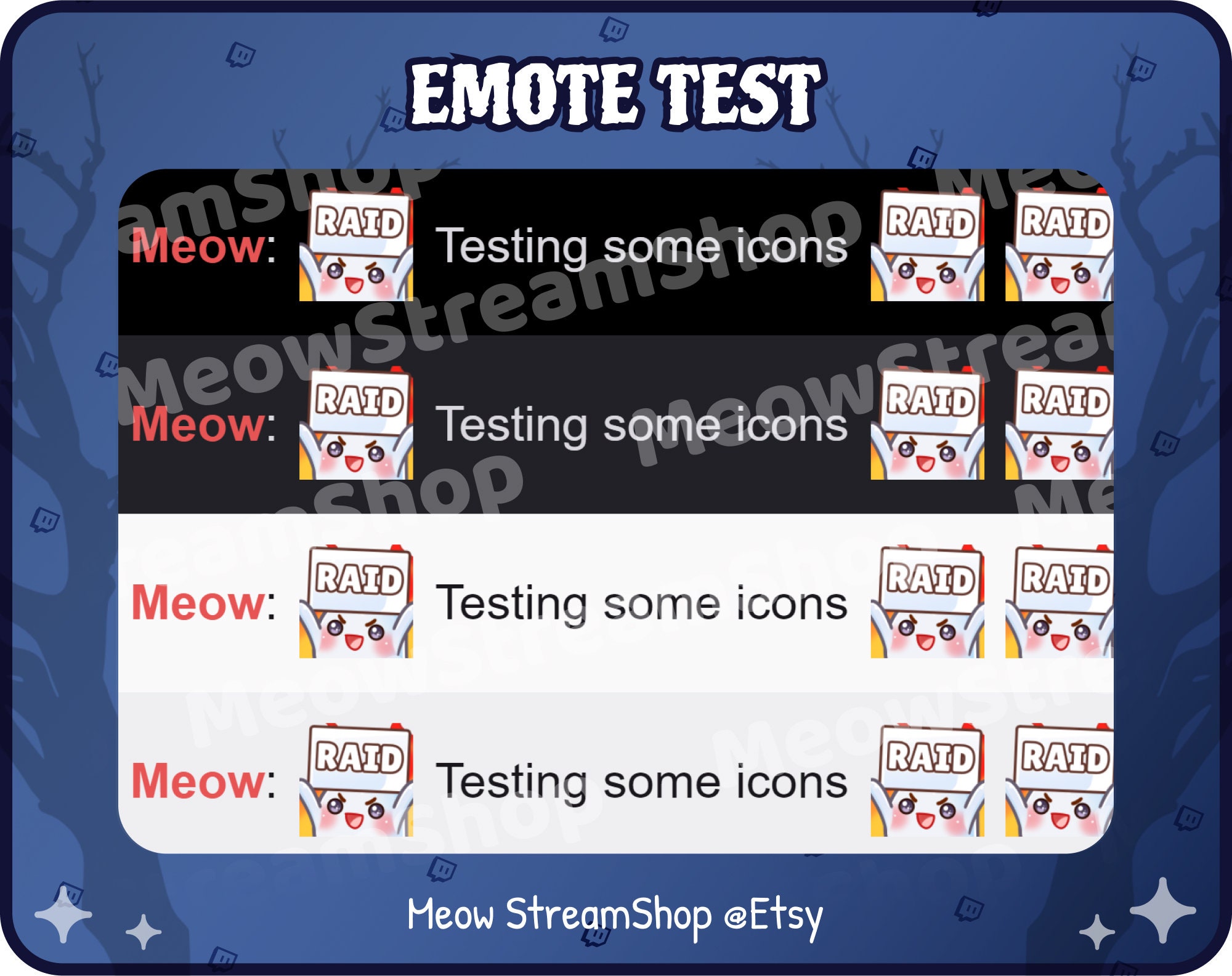 Twitch Emote / Cute Ghost Raid Emote / Kawaii Spooky Ghost Halloween ...