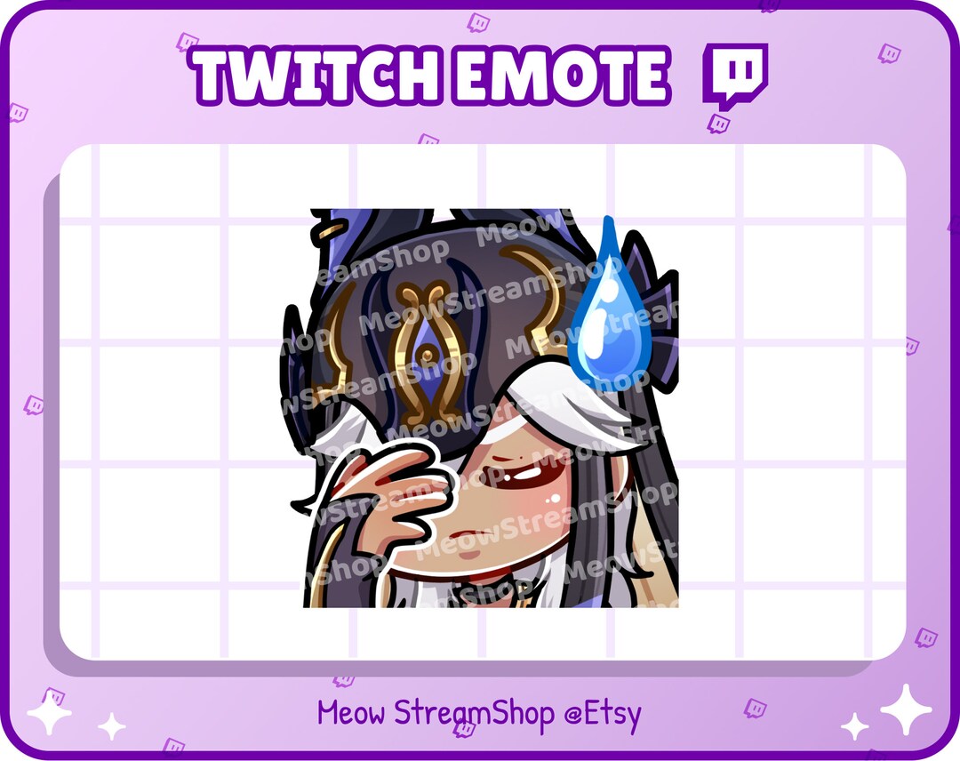 Twitch Emote / Cyno Facepalm, Lose Emotes / Genshin Impact Sub Emoji ...