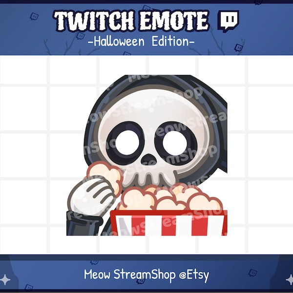 Emote Twitch Popcorn Stream Discord - Etsy