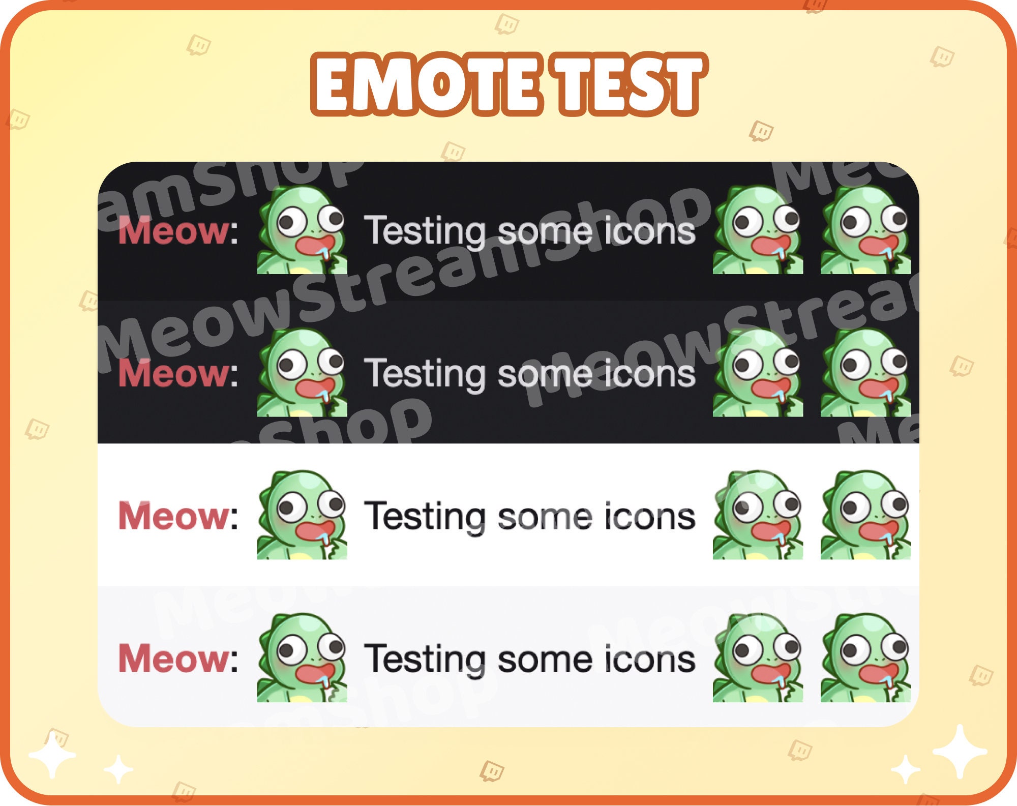 Twitch Emote / Cute Dino Derp, Funny, Silly, Fools Emotes / Kawaii ...