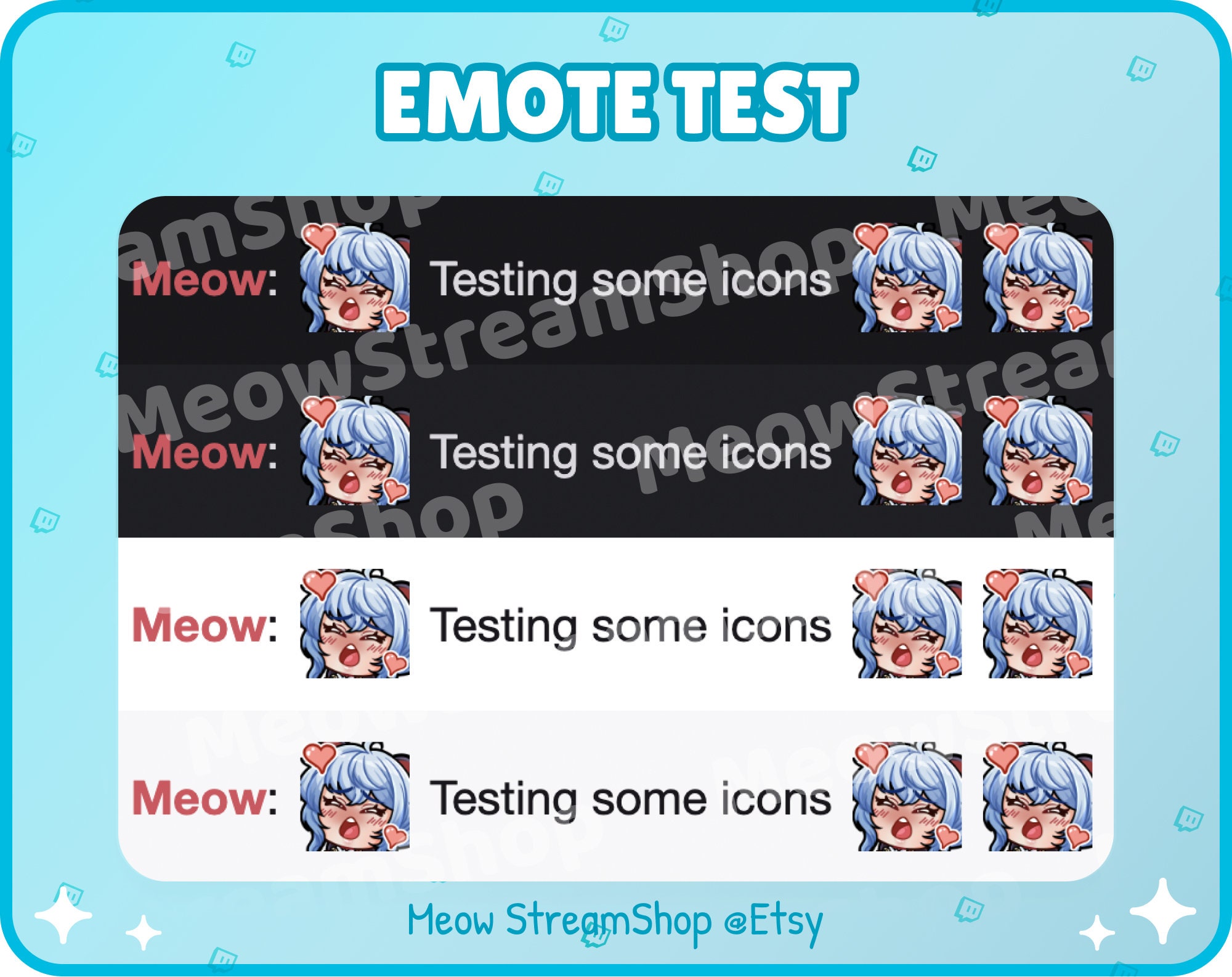 Twitch Emote / Ganyu Gasm Ahegao Emotes / Genshin Impact Sub - Etsy Israel