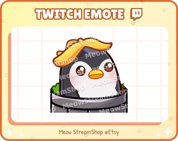 Twitch Emote / Cute Penguin Garbage Trash Emotes / Cute | Etsy
