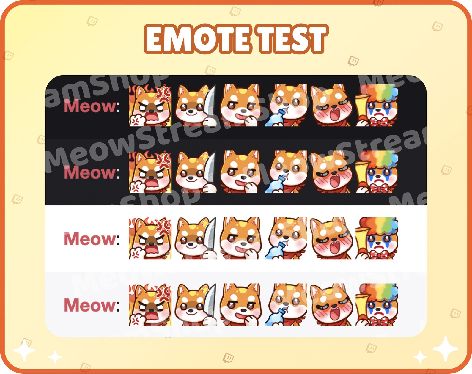 Twitch Emote / Cute Shiba Inu Emotes Pack 2 angry Smug - Etsy