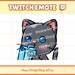 Twitch Emote / Cute Black Cat Sip, Sipping Tea, Drink, Drink Juice ...