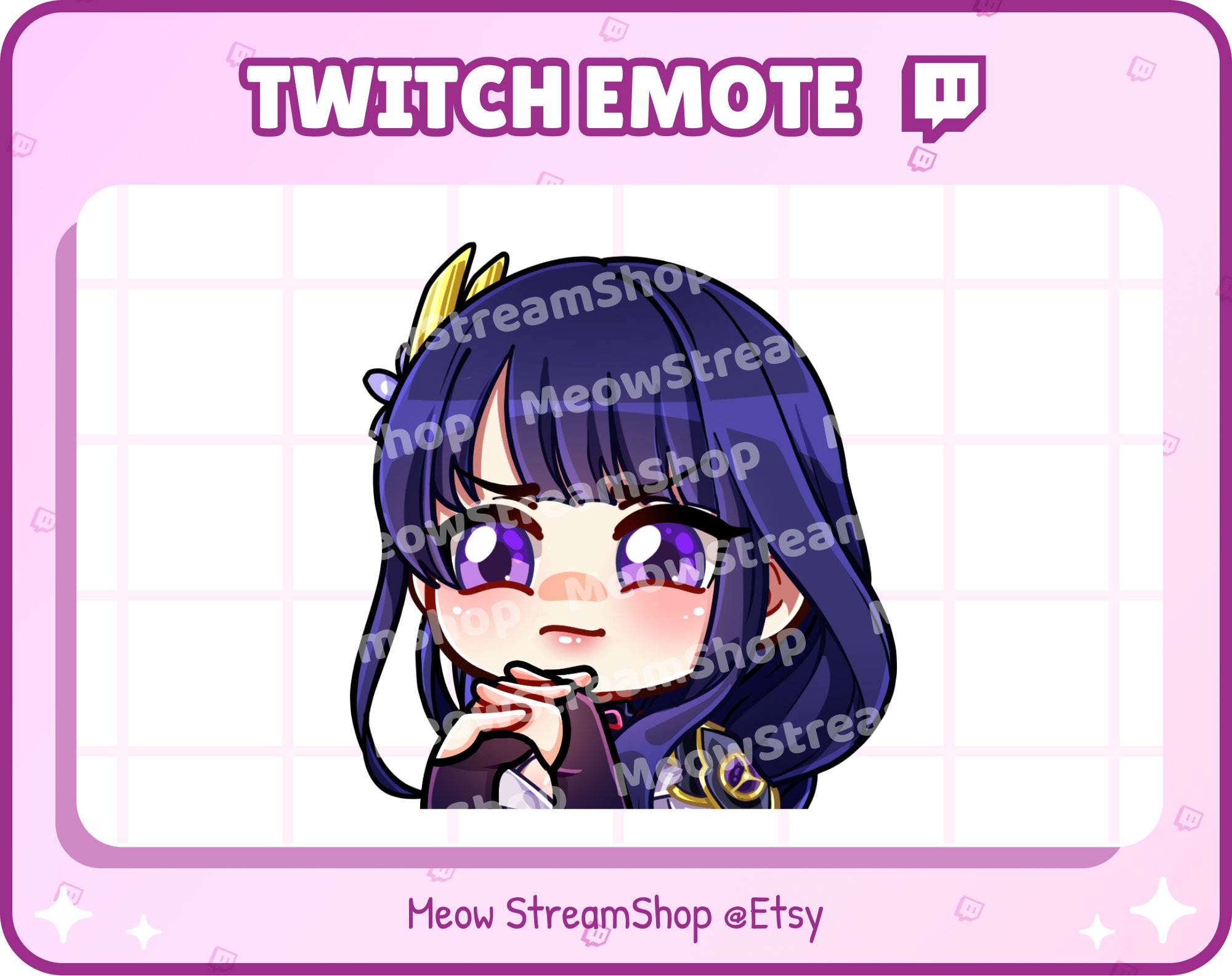 Twitch Emote / Baal Raiden Shogun Thinking Evil Plotting - Etsy Canada