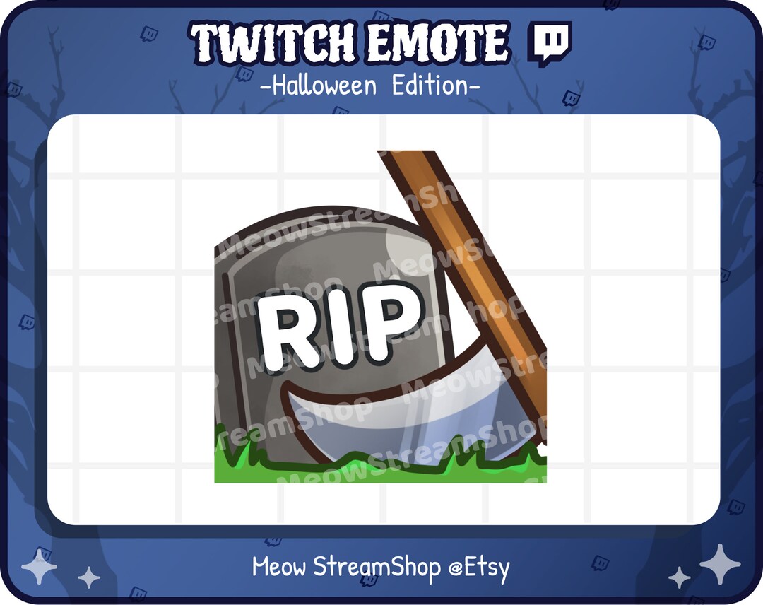 Twitch Emote / Cute Grim Reaper RIP, Dead, Collapse Emotes / Kawaii ...