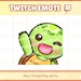 Twitch Emote / Cute Tortoise Waving, Hi, Hello, Bye Emotes / Kawaii ...