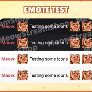 Twitch Emote / Cute Orange Cat Angry, Rage, Fire, Mad, Scream Emotes ...