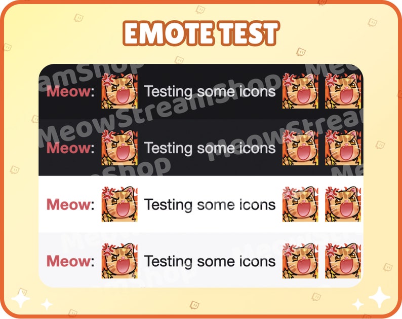 Twitch Emote / Cute Orange Cat Angry Rage Fire Mad Scream - Etsy