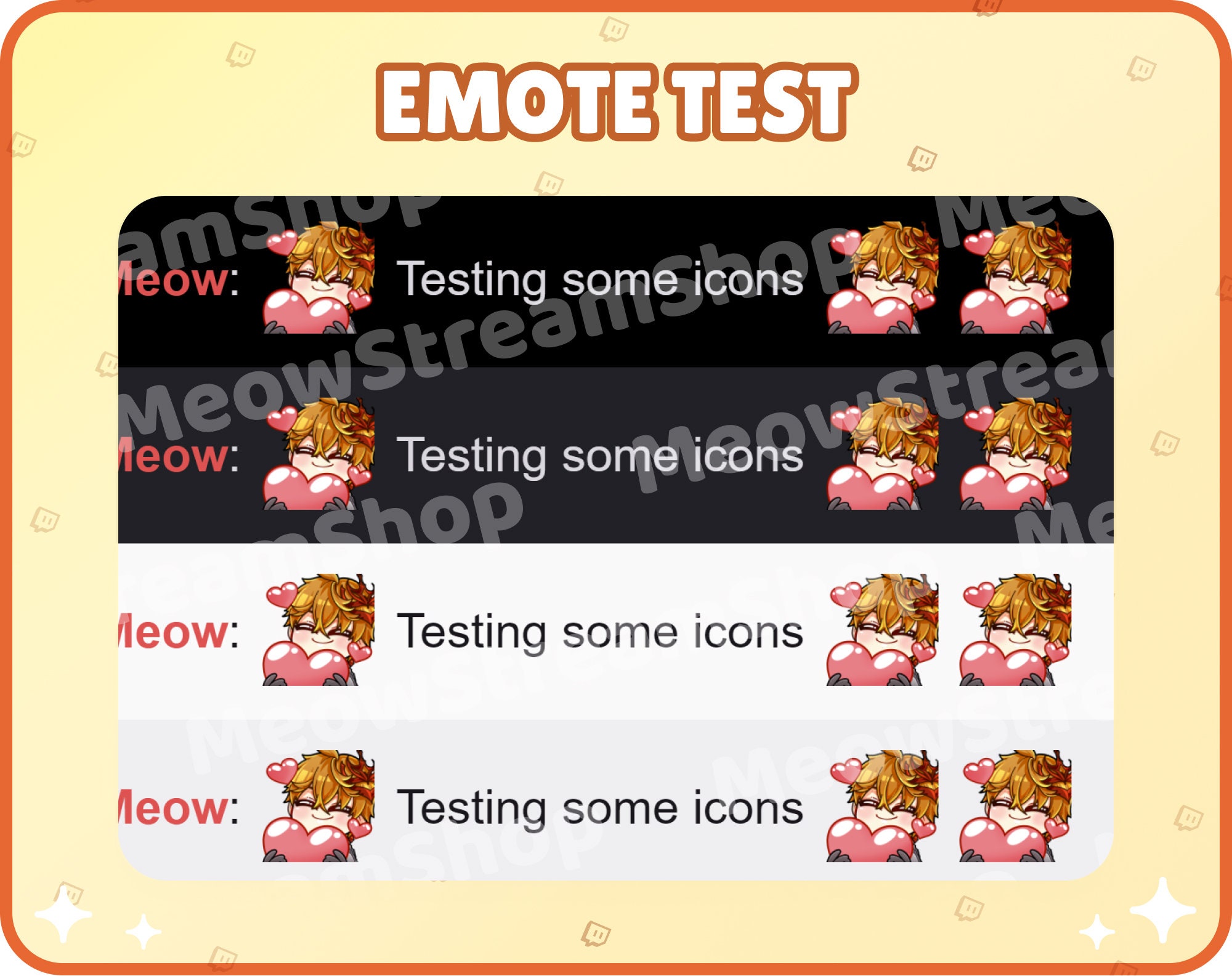 Twitch Emote / Childe Tartaglia Heart Emotes / Genshin Impact - Etsy ...