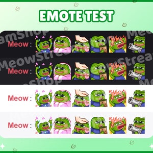 Twitch Emote / Cute Peepo Meme Emotes Pack 2 rage, Sip, Gun, Comfy, Pat ...