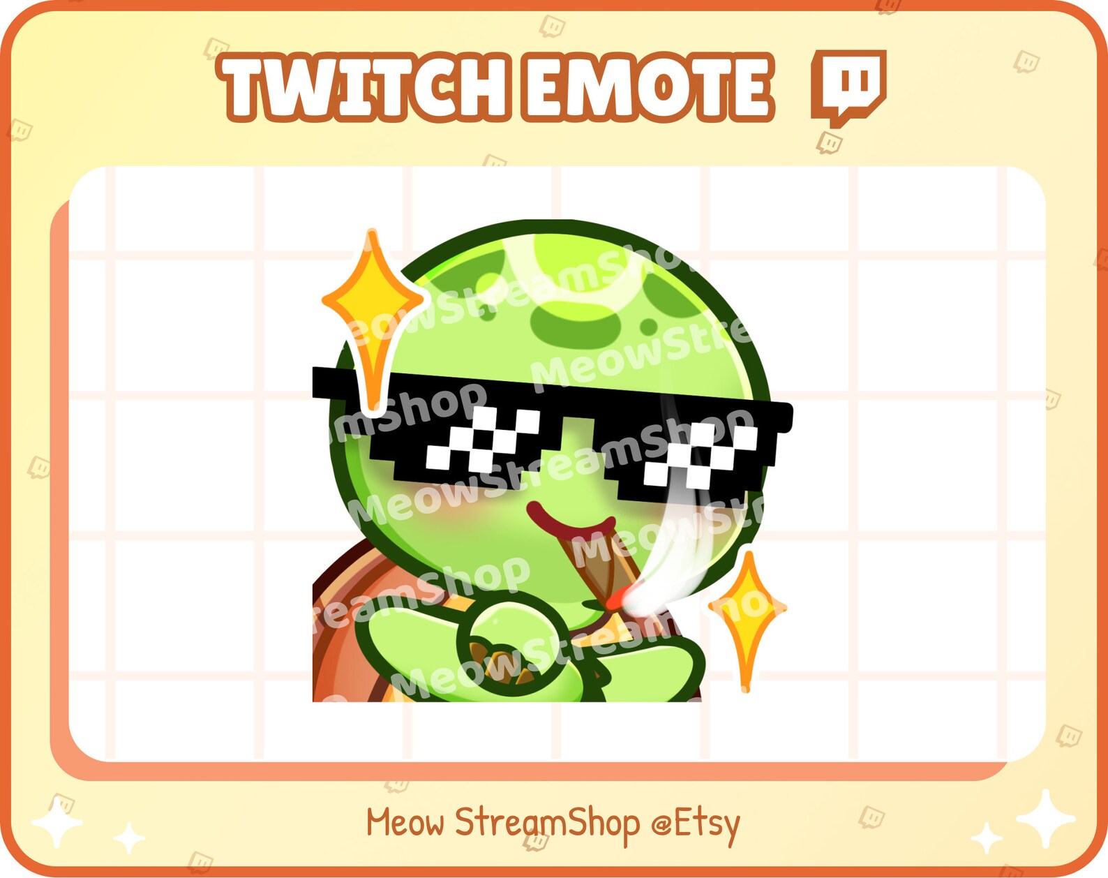 Twitch Emote / Cute Tortoise GG EZ Cool Smoke Emotes / - Etsy