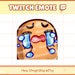 Twitch Emote / Cute Potato Cry, Sad, Tears, Panic Emotes / Kawaii Potat ...