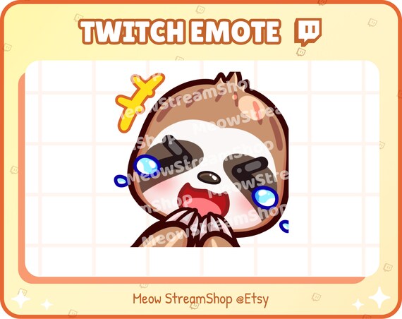 Twitch Emote / Cute Sloth Lol Lul Happy Laugh Giggle - Etsy