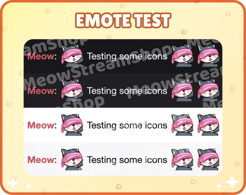 Twitch Emote / Cute Grey Wolf Blind Fold Emotes / Kawaii Grey Wolf Dog ...