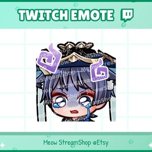 Twitch Emote / Wanderer Scaramouche Sad, Cry, Tears, Panic Emotes ...