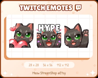 Twitch Emote Cute Fox Kitsune Lightstick Sub Emoji - Etsy