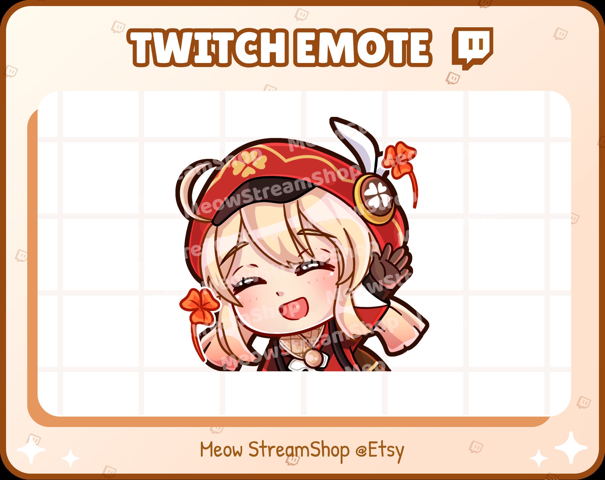 Twitch Emote Klee Hi Hello Emote Genshin Impact Sub Emoji - Etsy UK