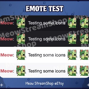 Twitch Emote / Cute Zombie Cat Hmm, Think Emotes / Kawaii Zombie Kitten ...