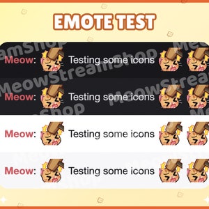 Twitch Emote / Cute Orange Cat Bonk, Bonked, Hammer Emotes / Kawaii ...