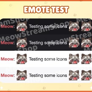 Twitch Emote / Cute Raccoon Gasp, Shock, What, Whoa, Wow, Amaze Emotes ...
