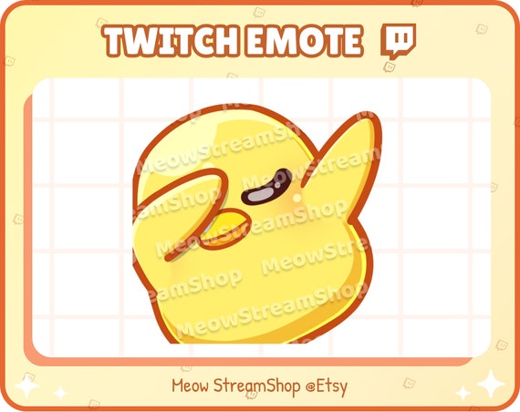 Twitch Emote / Cute Chick Dab Dabing Emotes / Cute Duckling - Etsy