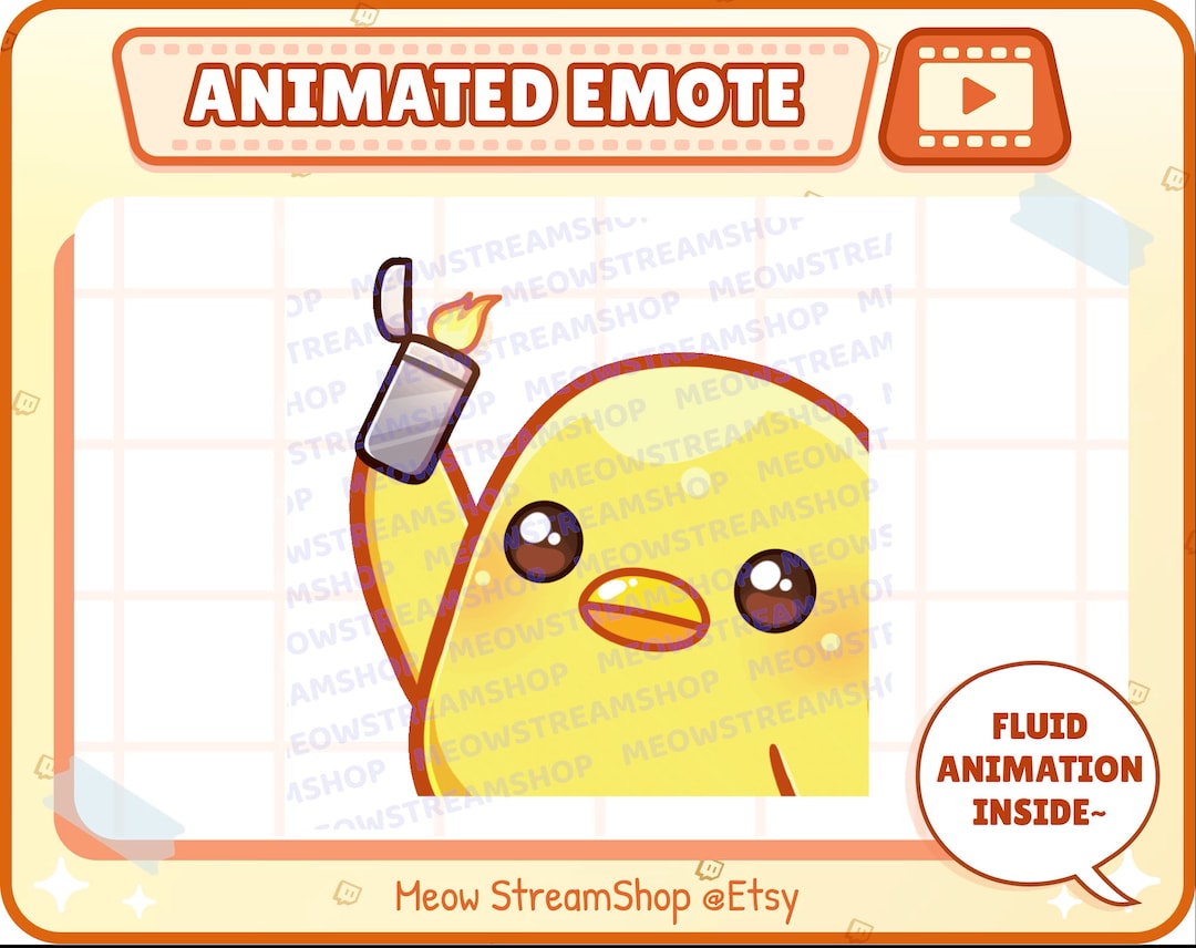 Twitch Animated Emote / Cute Chick Animated Emotes Lit Lighte / Sub ...