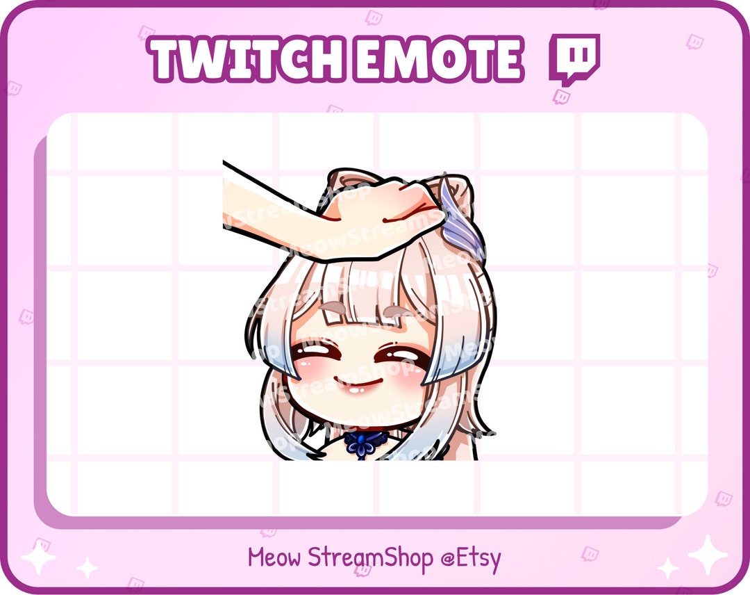 Twitch Emote / Sangonomiya Kokomi Pat Emotes / Genshin Impact Sub Emoji ...