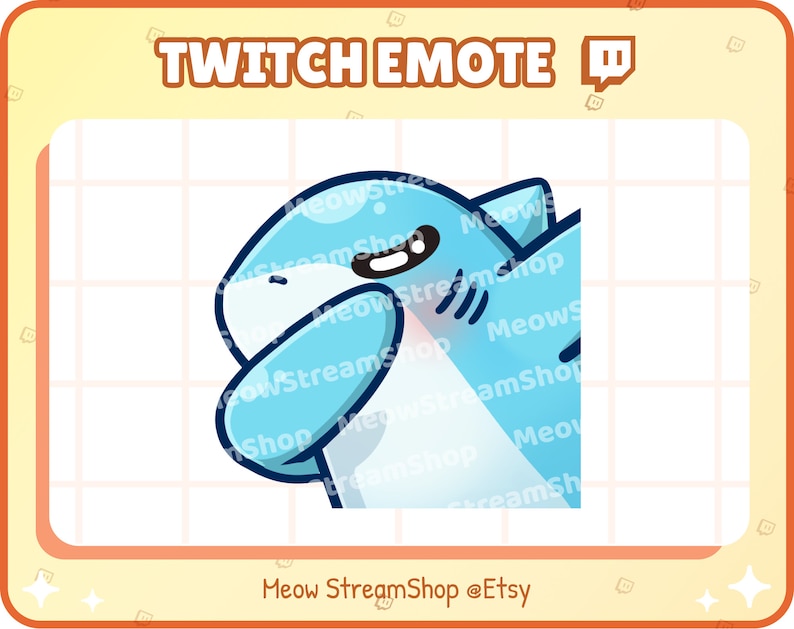 Twitch Emote / Cute Dab Dabing / Kawaii Sharks Chibi Baby - Etsy