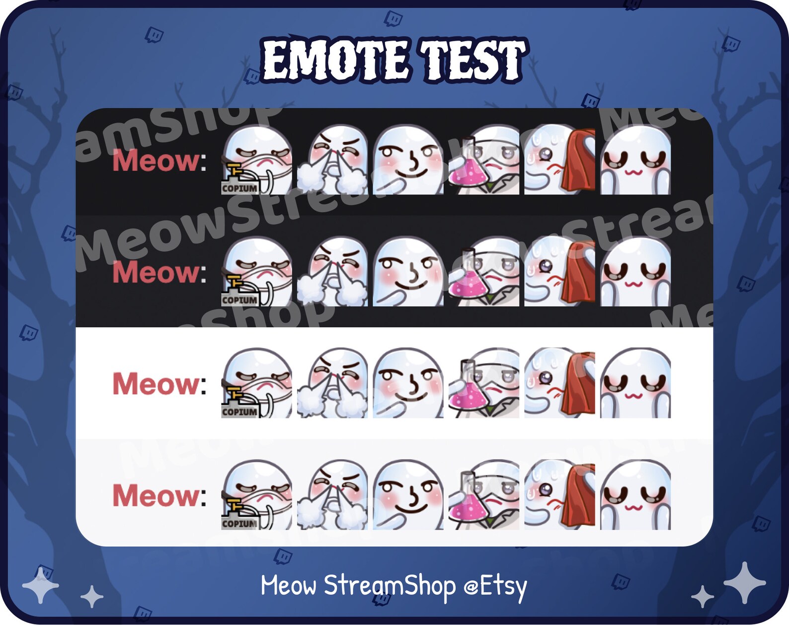 Twitch Emote / Cute Ghost Mega Pack #2 Emotes ( 24 Emotes Ready to Use ...