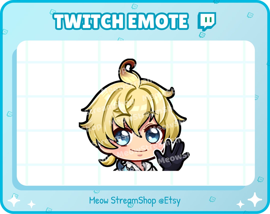 Twitch Emote / Mika Hi, Hello, Wave, Waving, Bye, Farewell Emotes ...